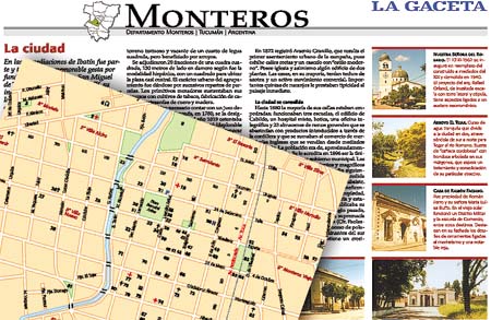 Se entrega el mapa de la ciudad de Monteros