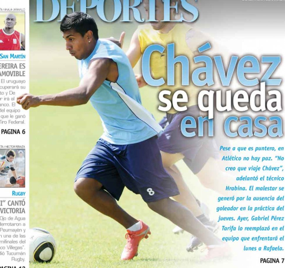 Chávez se queda en casa