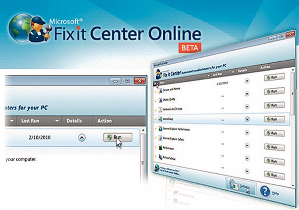 Fix It Center, detective de problemas en Windows
