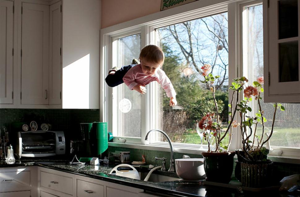 Las fotos más sorprendentes del bebé volador