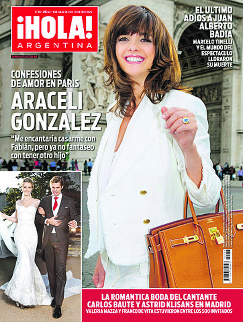 Araceli se confiesa desde parís: "volvería a casarme"