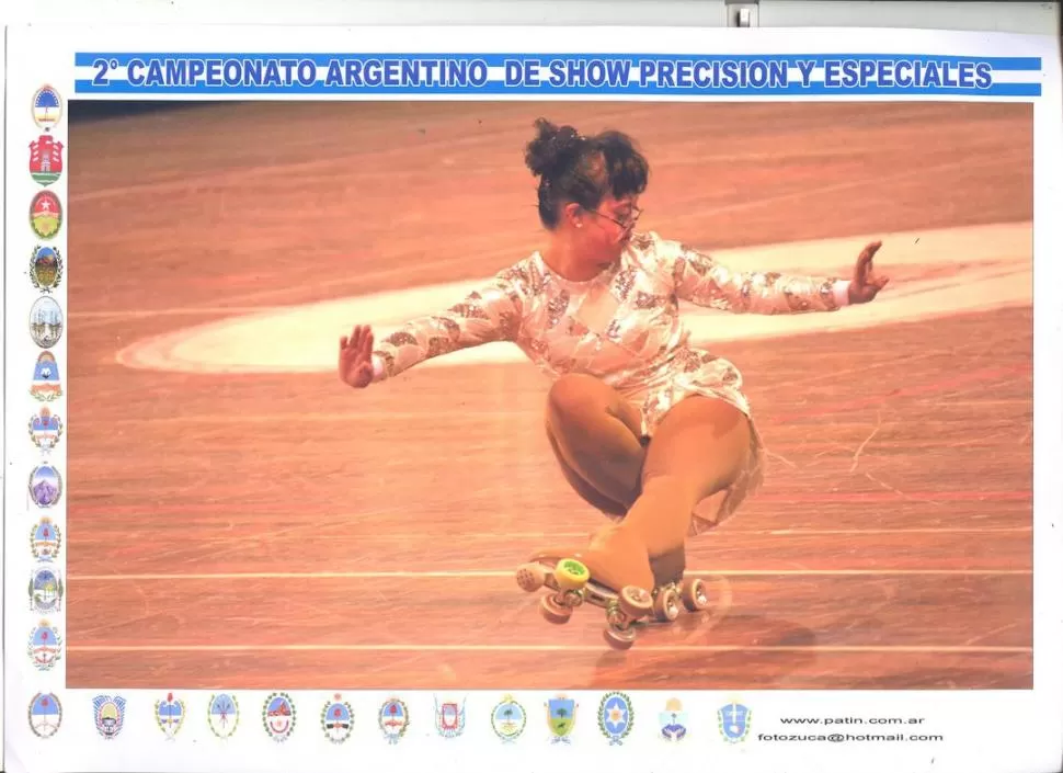 Leila Mustafá desplegó todo su talento sobre ruedas