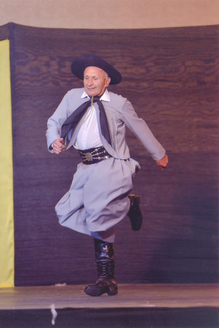 A los 69 años ganó un concurso nacional de malambo