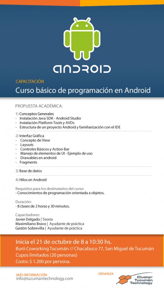 Aprendé a programar en Android en Tucumán