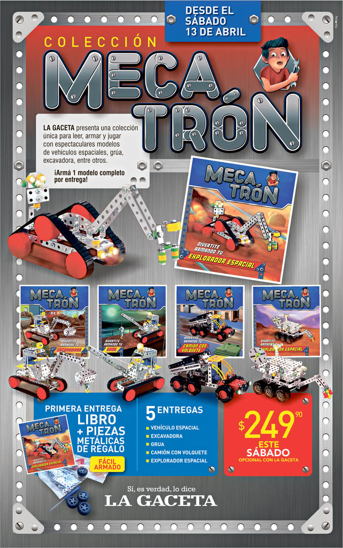 Opcional con LA GACETA, llega la colección Mecatrón