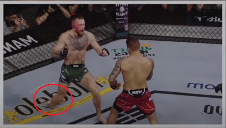 Conor McGregor se quebró una pierna durante la pelea