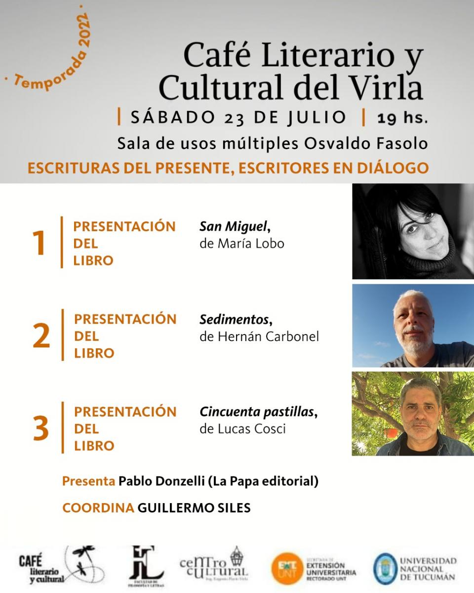 Se viene un café literario del Virla atípico