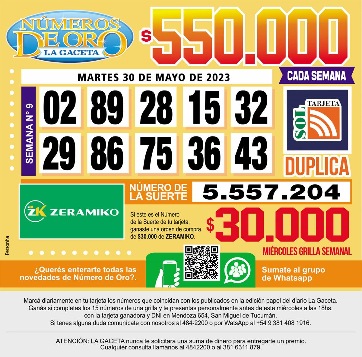 Los N meros De Oro De LA GACETA Del 30 De Mayo De 2023