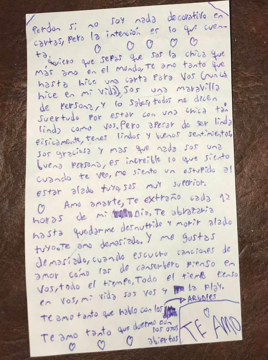 Tiene 12 años, le escribió una carta a su novia y se hizo viral: "Mi ...