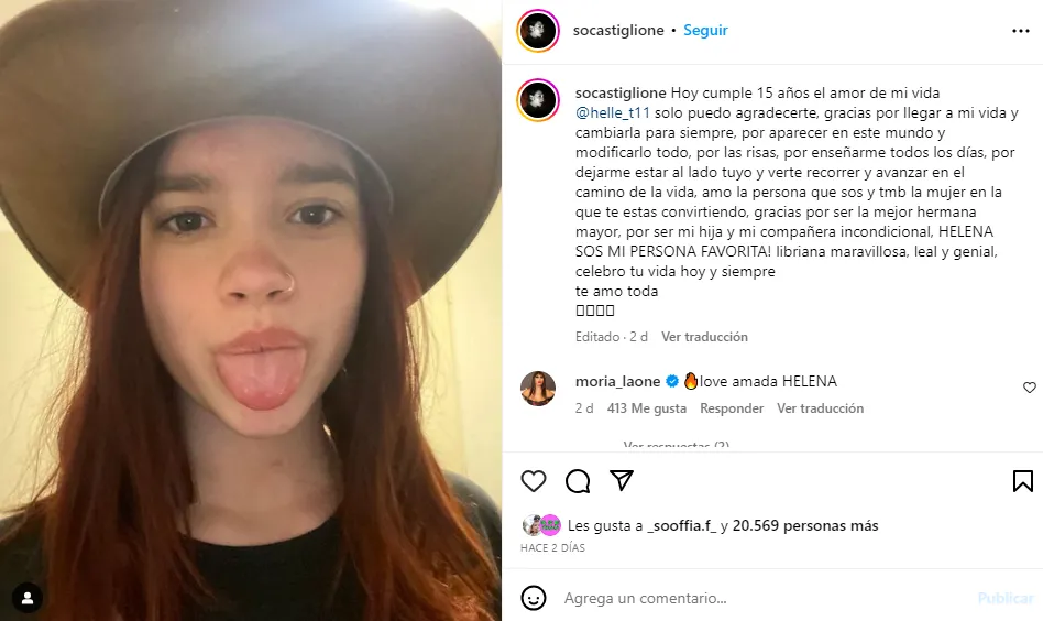 Así está Helena, la hija de Sofía Gala y nieta de Moria Casán: ¿a quién se parece?