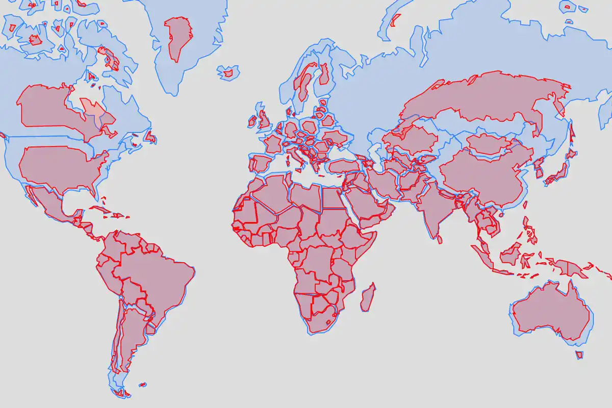 Cuál es el continente que los mapas del mundo achican desde hace siglos